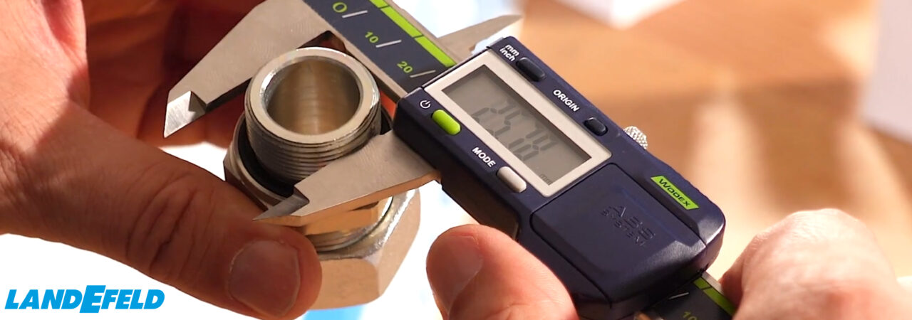 Gewindebestimmung - BSP-, metrisches, UNF- & JIC Gewinde ausmessen