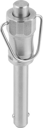 Norelem Kugelsperrbolzen Edelstahl, Form B - Landefeld - Pneumatik - Hydraulik - Industriebedarf