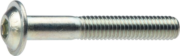 Linsenflanschschraube ISO7380-2, M4x8 Stahl 10.9 verzinkt (7380-2-M4X8) - Landefeld - Pneumatik ...