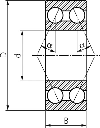 SKF / FAG Schrägkugellager zweireihig, DIN 628 - Landefeld - Pneumatik - Hydraulik - Industriebedarf